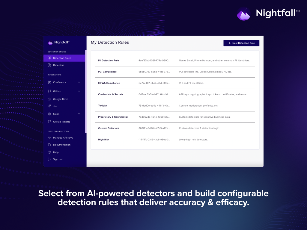 Nightfall Data-at-Rest Scanner App Integration with Zendesk Support